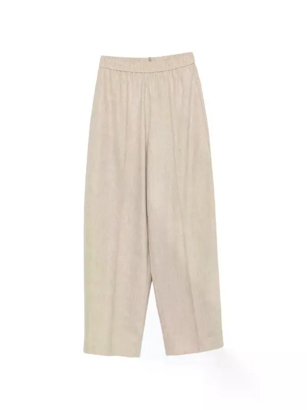 Fabiana Filippi Elasticated-waistband Wide-leg Trousers - Neutrals