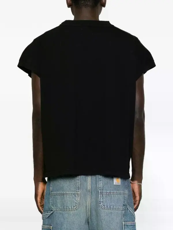 Rhude Logo-embroidered Cap-sleeve T-shirt