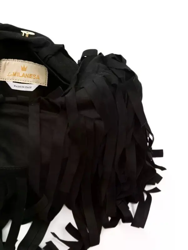 LA MILANESA Agnese Fringe-detail Shoulder Bag