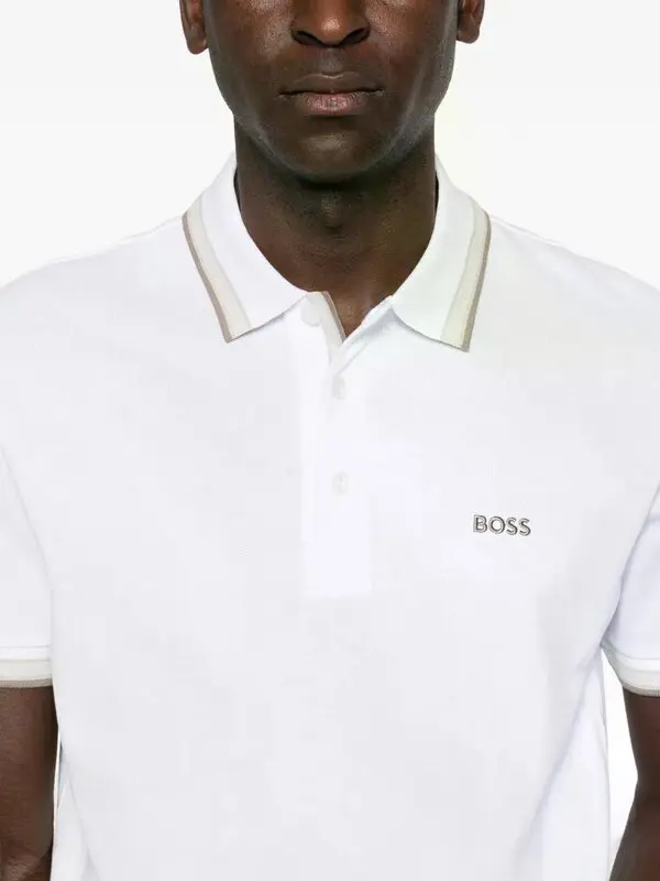 BOSS Logo-embroidered Polo Shirt