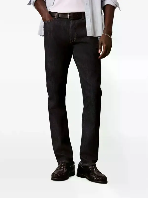 Calvin Klein Logo-patch Straight-leg Jeans