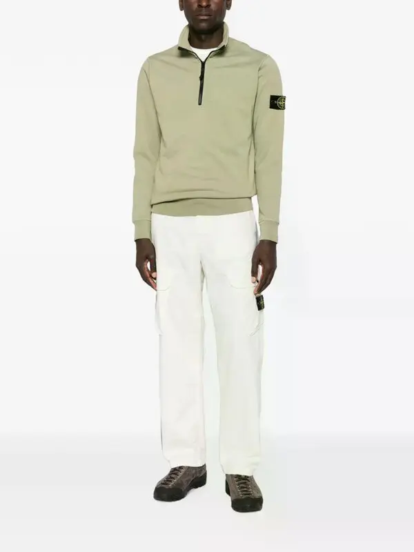 Stone Island Logo-patch Half-zip Sweater