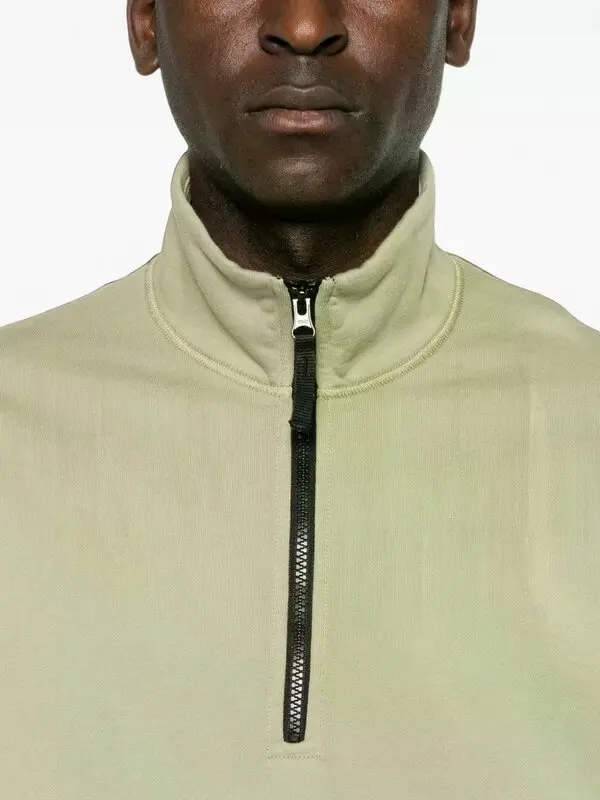 Stone Island Logo-patch Half-zip Sweater