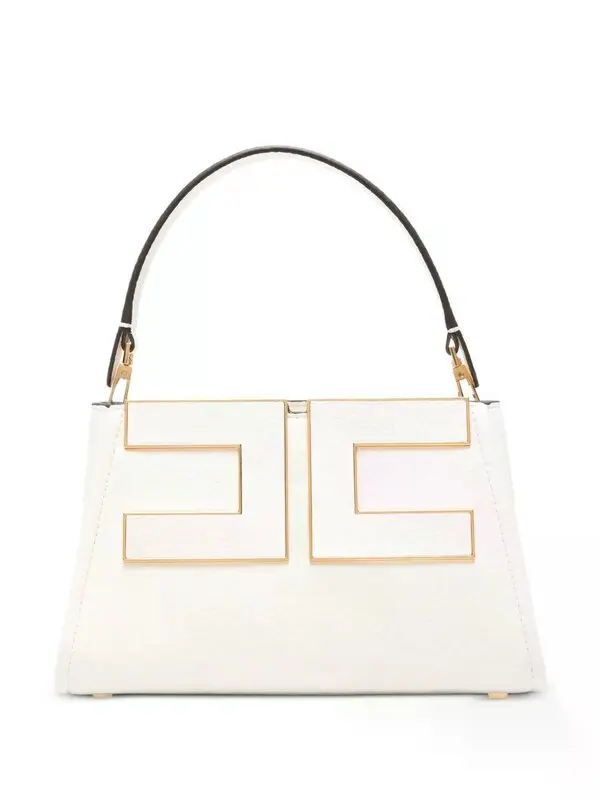 Elisabetta Franchi Satin Clutch Bag - Neutrals