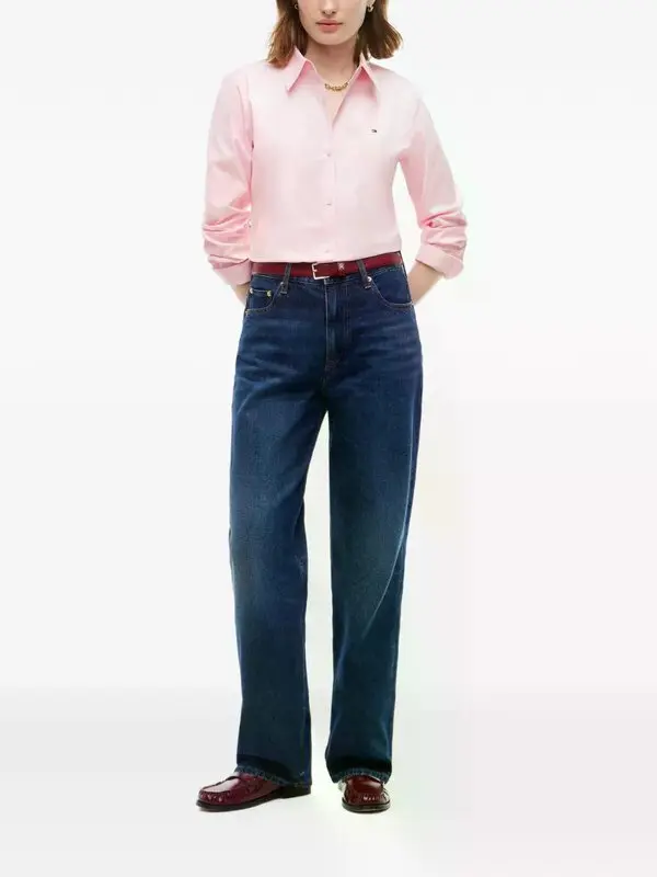 Tommy Hilfiger Embroidered Logo Button-down Shirt
