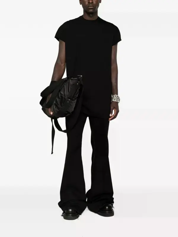 Rick Owens Bloan Contrast-stitch Raw-hem Bootcut Jeans