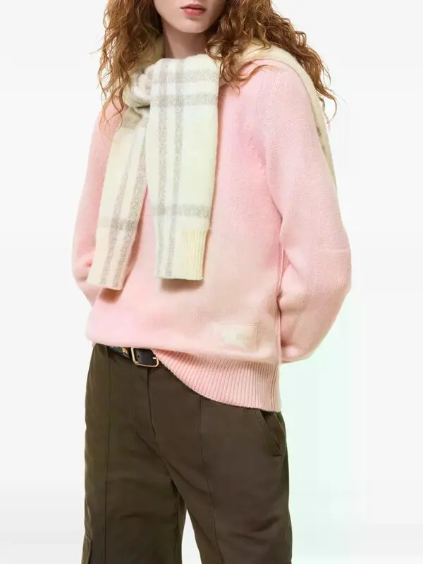 Burberry Cashmere Sweater With Knight Motif - Pink