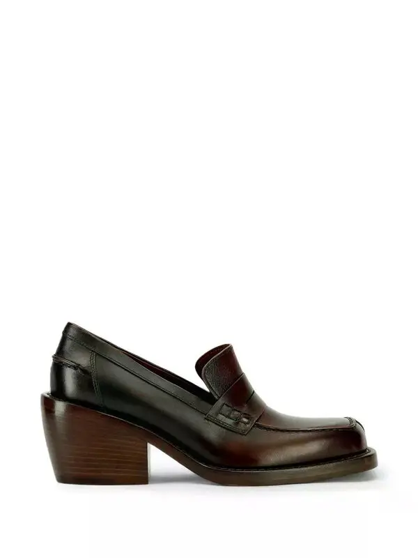 Dries Van Noten Heeled Leather Loafers