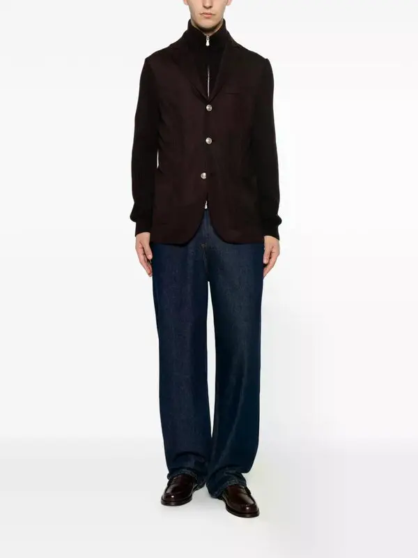 Eleventy Ribbed-sleeve Blazer