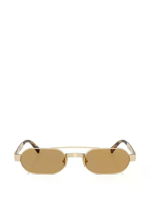 Miu Miu Tone Geometric Frame Sunglasses