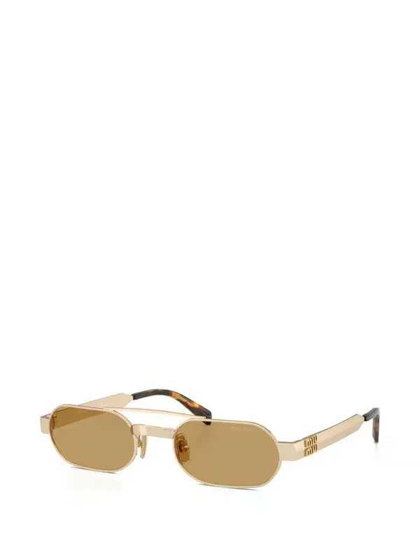 Miu Miu Tone Geometric Frame Sunglasses