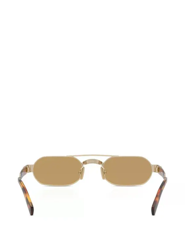 Miu Miu Tone Geometric Frame Sunglasses