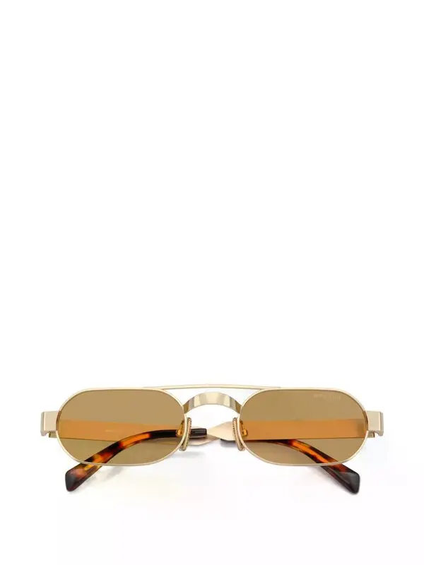 Miu Miu Tone Geometric Frame Sunglasses