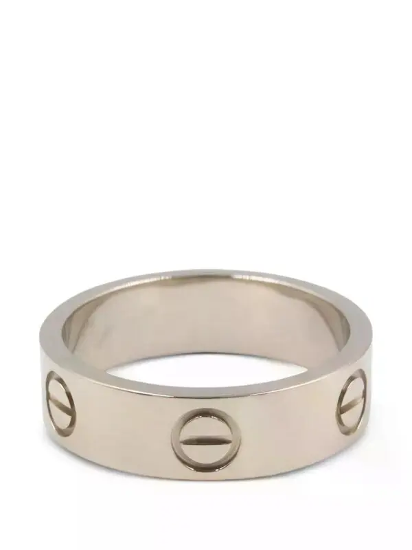 Cartier 18k White Gold Love Ring - Silver