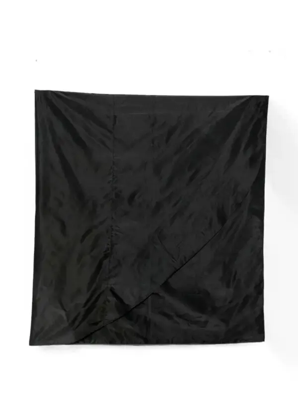 LANVIN 1960s Logo-patch Stole - Black