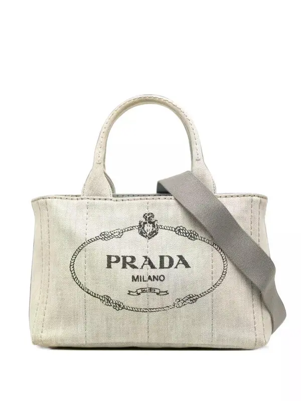 Prada Denim Tote - Grey