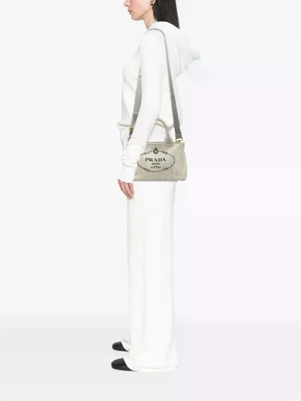 Prada Denim Tote - Grey