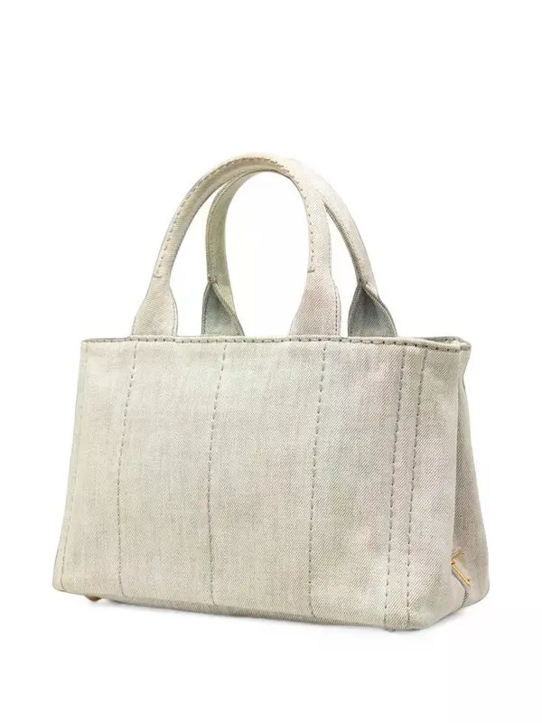 Prada Denim Tote - Grey