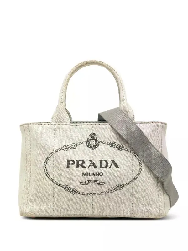 Prada Denim Tote - Grey