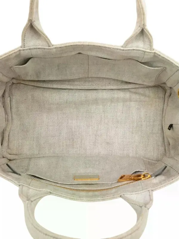 Prada Denim Tote - Grey