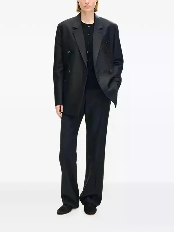 Kenzo Wool Tailored Trousers With Pleated Detail