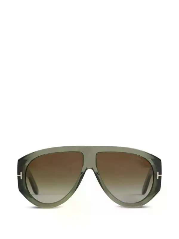 TOM FORD Bronson Aviator Sunglasses - Green