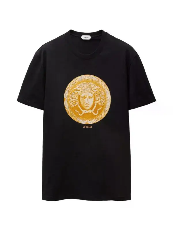 Versace Printed Cotton-jersey Slim T-shirt