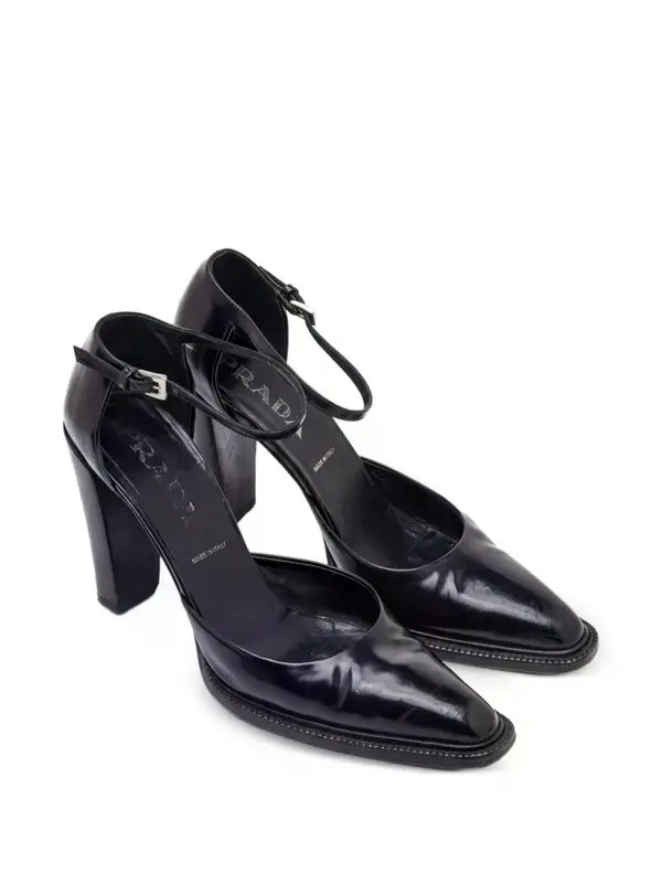 Prada D'orsay Ankle-strap Pumps
