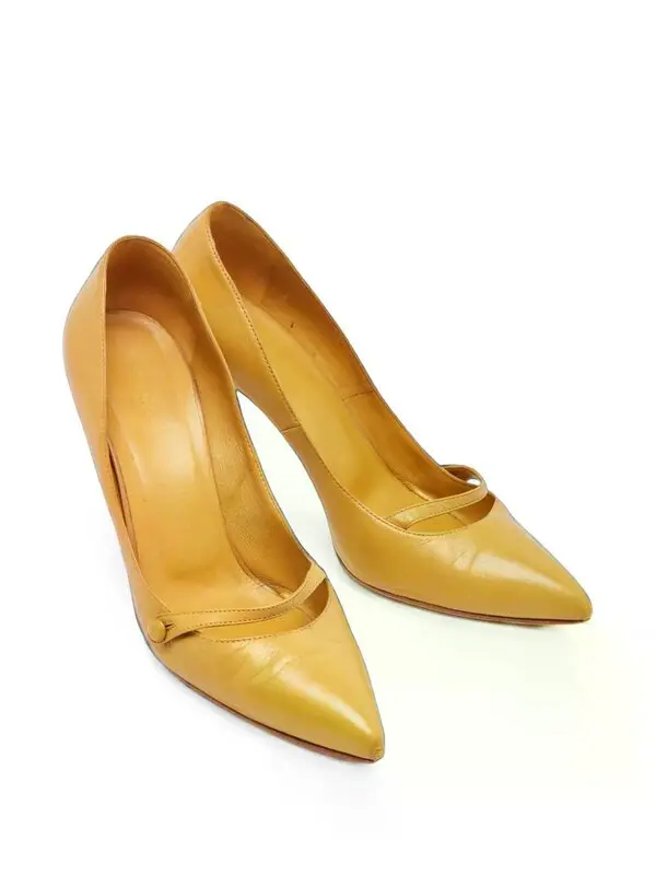 Gucci Pointed-toe Strap Pumps
