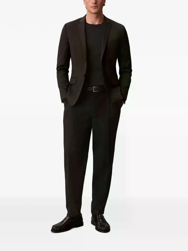 Calvin Klein Regular Tapered Trousers - Black