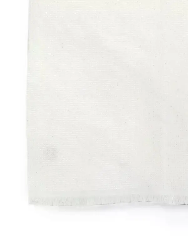 D'ANIELLO Anais Sequin-embellished Frayed Scarf