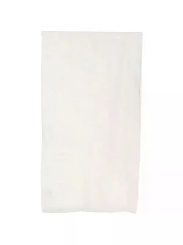 D'ANIELLO Anais Sequin-embellished Frayed Scarf - Neutrals