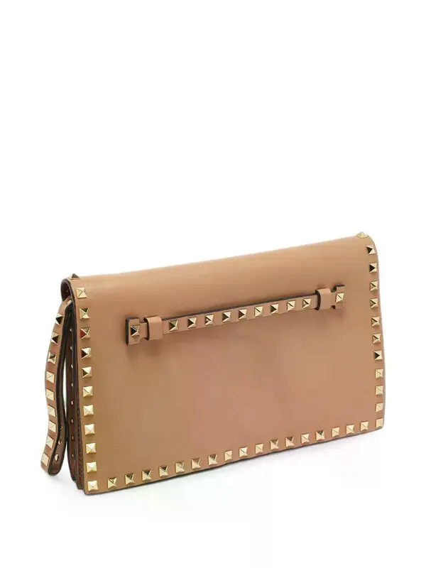 Valentino Garavani Rockstud Flap Clutch Bag