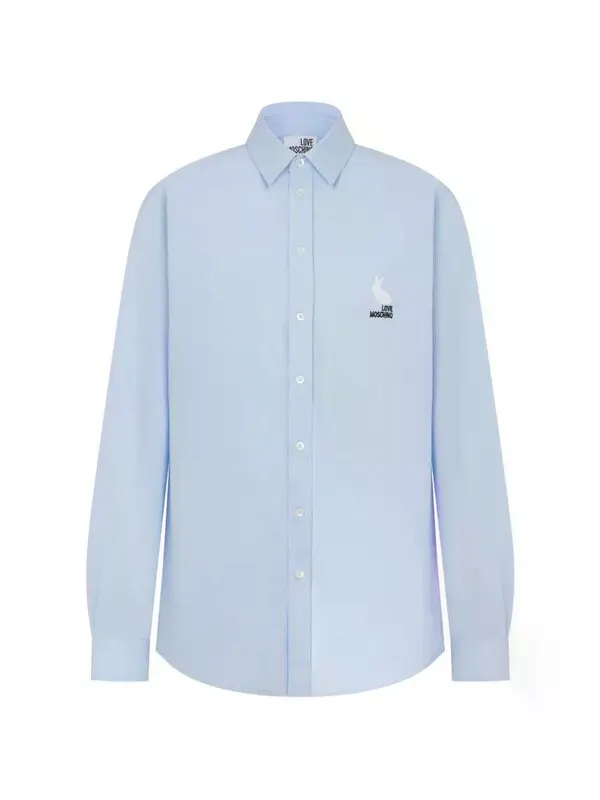 Moschino Embroidered Cotton Poplin Shirt
