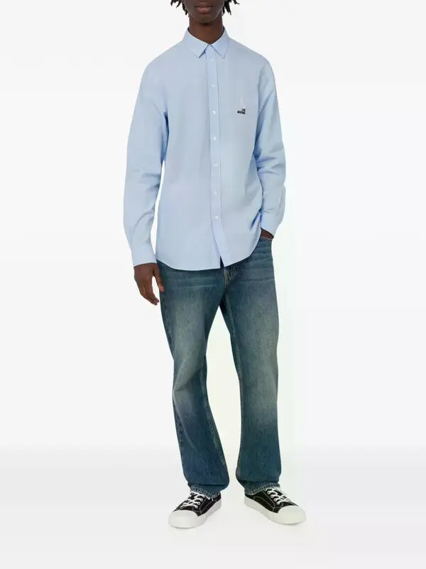 Moschino Embroidered Cotton Poplin Shirt