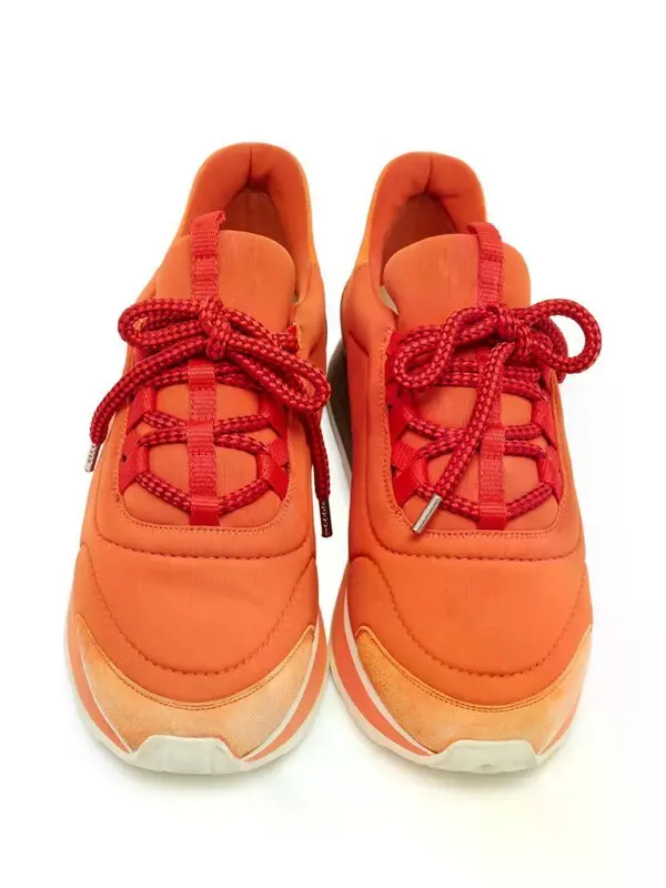 Hermès Miles Suede Panel Lace-up Sneakers