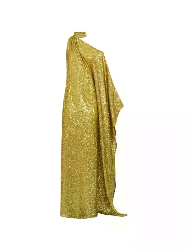 TALLER MARMO Atlas Disco Sequin-embellished Dress - Gold