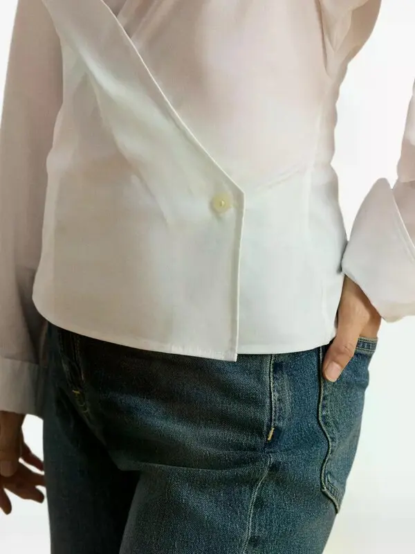 Ralph Lauren Devra Wrap-style Blouse - White