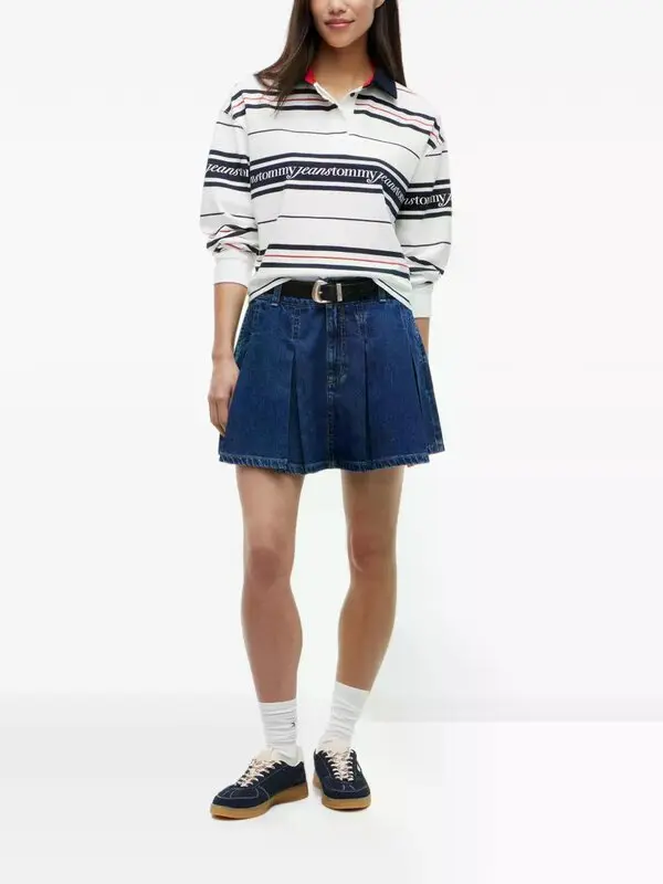 Tommy Hilfiger Pleated Mini Skirt - Blue