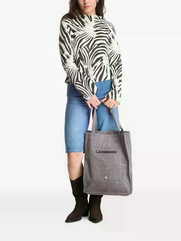 SAMSOE SAMSOE Zebra Print Long Sleeve Top