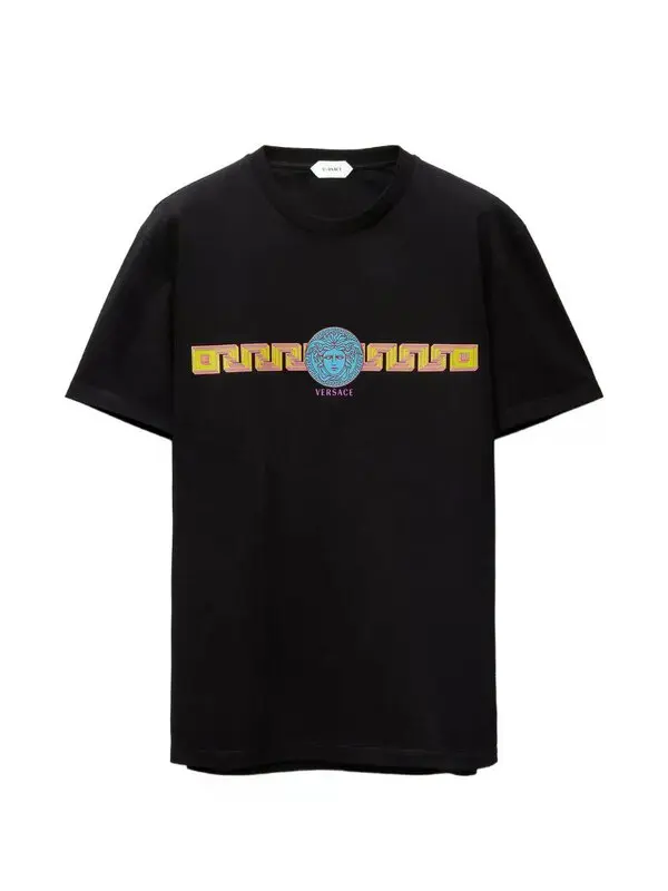 Versace Printed Cotton-jersey Slim T-shirt