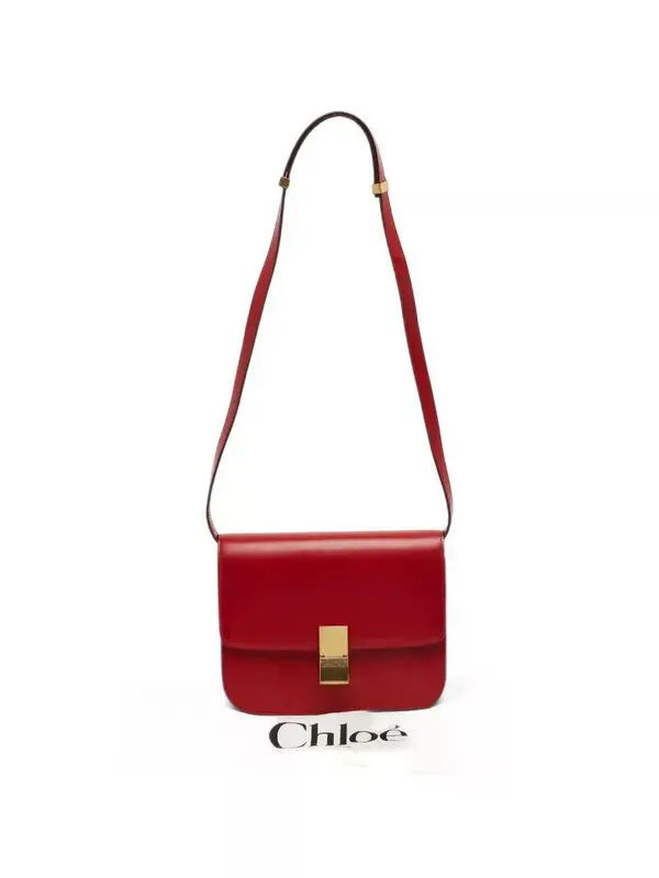 Celine 2014 Classic Box Shoulder Bag - Red