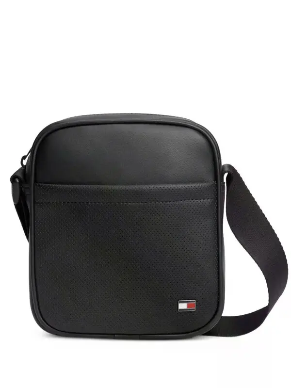 Tommy Hilfiger Perforated-detail Logo-plaque Messenger Bag