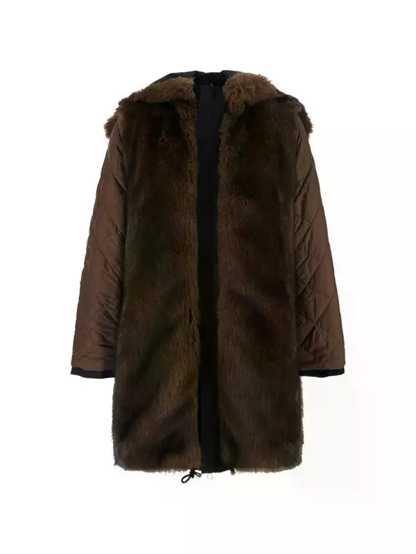 VALENTINI 1972 Single-breasted Coat With Fur Trim