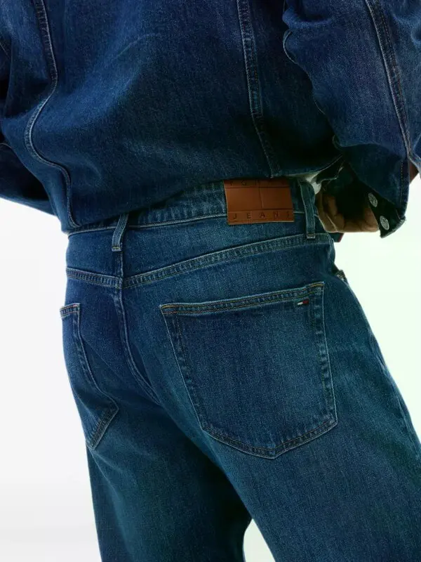 Tommy Hilfiger Straight-leg Faded-effect Jeans