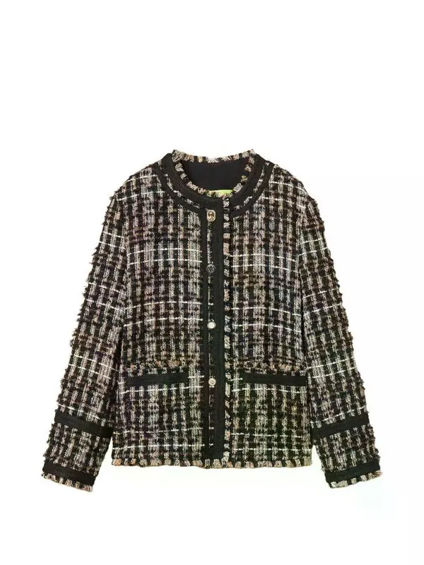 TWINSET Bouclé Jacket With Jewel Buttons