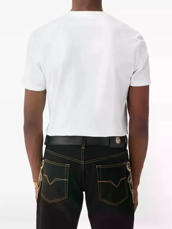 Versace Printed Cotton-jersey Slim T-shirt