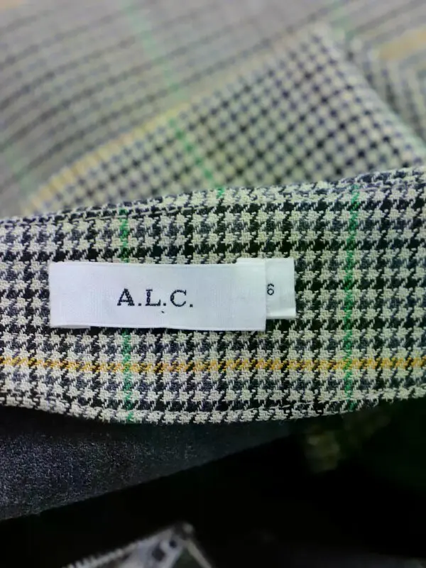 A.L.C. Plaid Houndstooth Mini Skirt