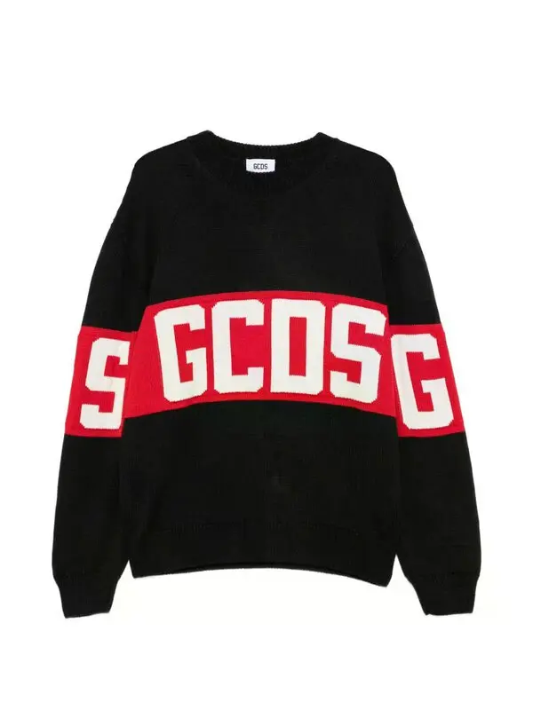 Gcds Logo Intarsia Knitted Sweater