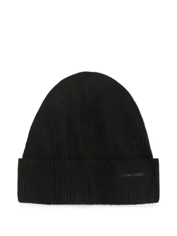 TOM FORD Logo-patch Beanie Hat